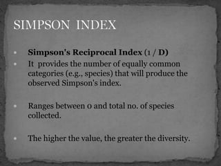 Simpson index | PPTX