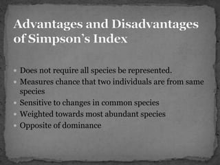 Simpson index | PPTX