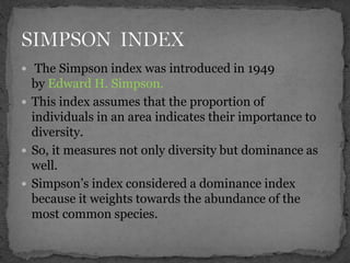 Simpson index | PPTX