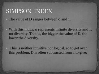 Simpson index | PPTX