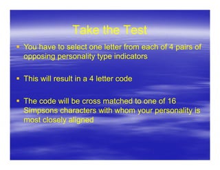 Simpson personality test | PDF