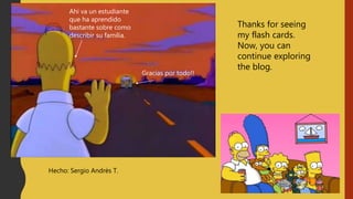 Simpsons family flash cards final version | PPTX