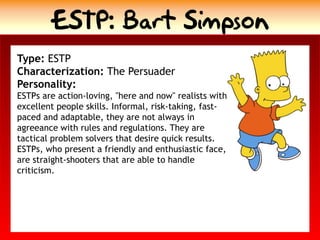The Simpsons Myers-Briggs Test | PDF