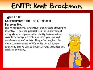 The Simpsons Myers-Briggs Test | PDF