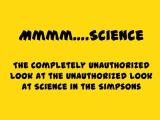 Simpsons science | PPT