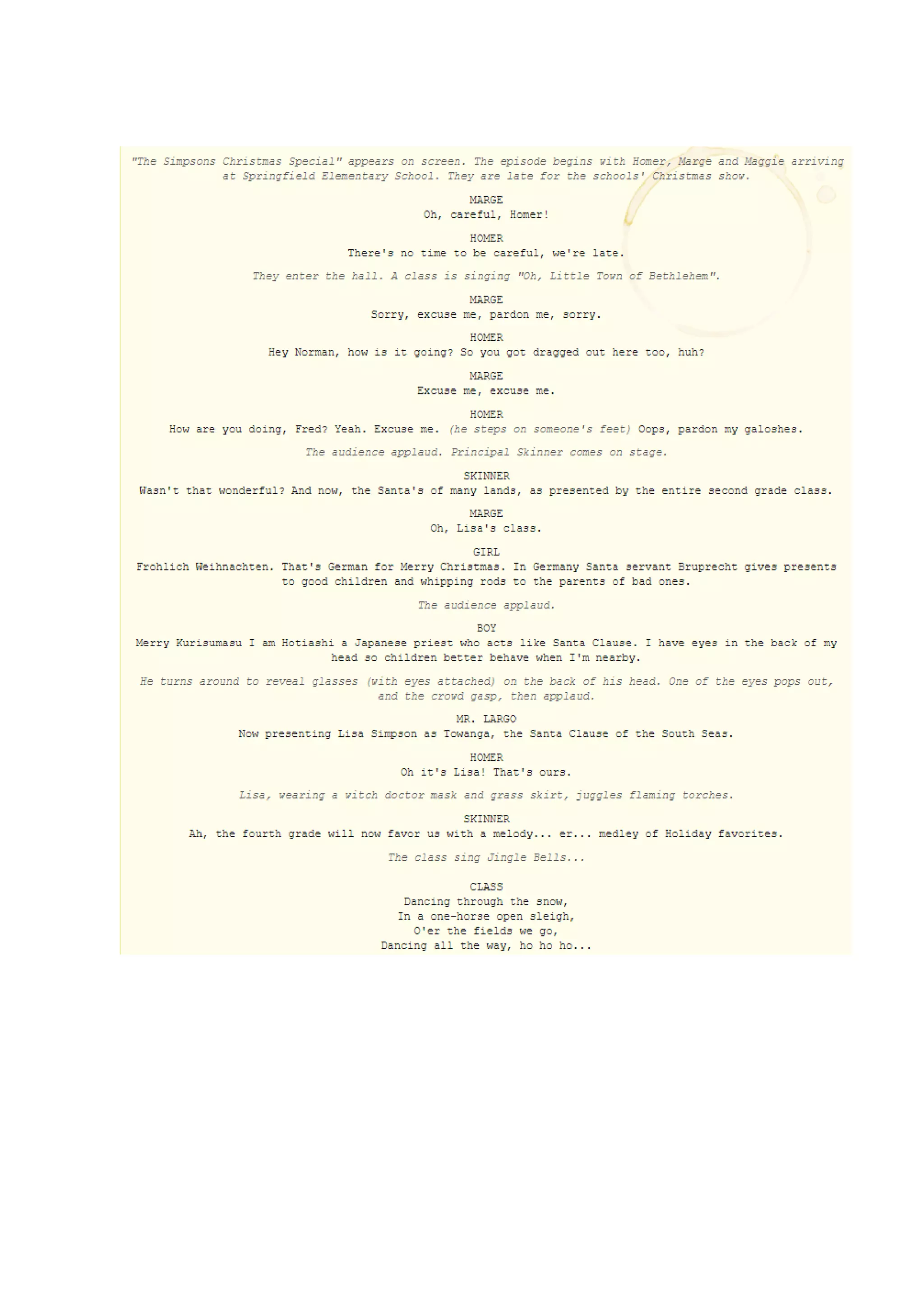 Simpsons script analysis | DOCX