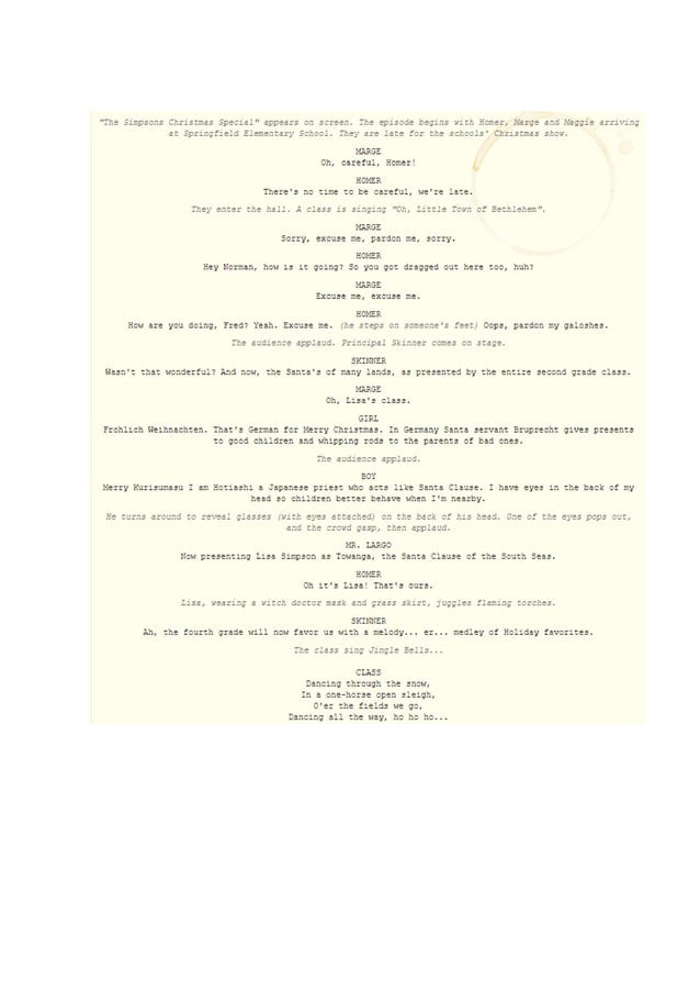 Simpsons script analysis | DOCX