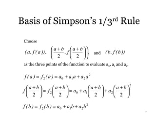 Derivation of Simpson's 1/3 rule | PPT