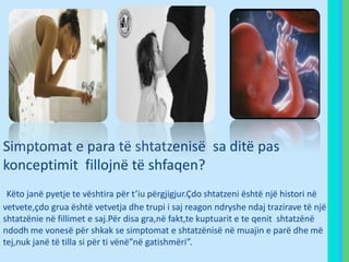 Simptomat e shtatzanise | PPTX
