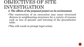 Introduction to Site Investigation Methods | PPTX