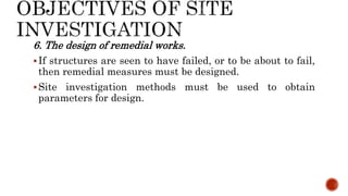 Introduction to Site Investigation Methods | PPTX