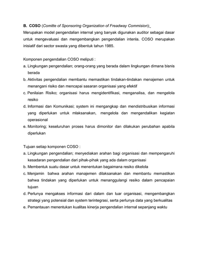 SIPI, puji rahayu, hapziali, cobit coso dan erm, universitas mercu buana, 2018 | PDF