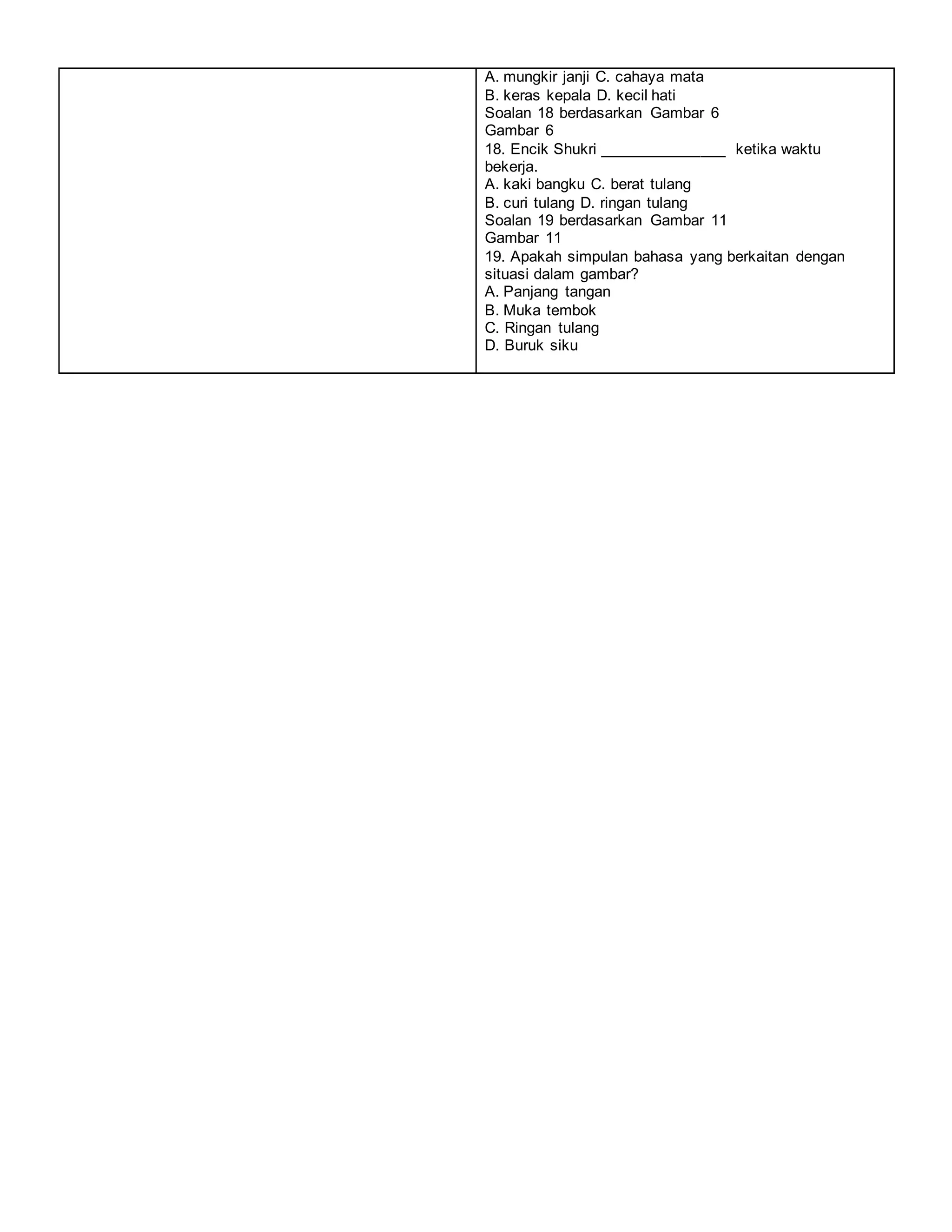 Simpulan bahasa | DOCX