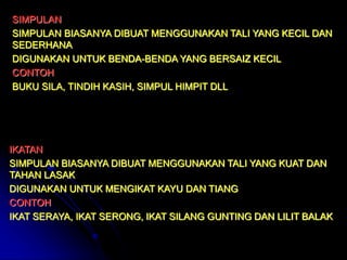 Simpulan dan ikatan (PENGAKAP) | PPTX