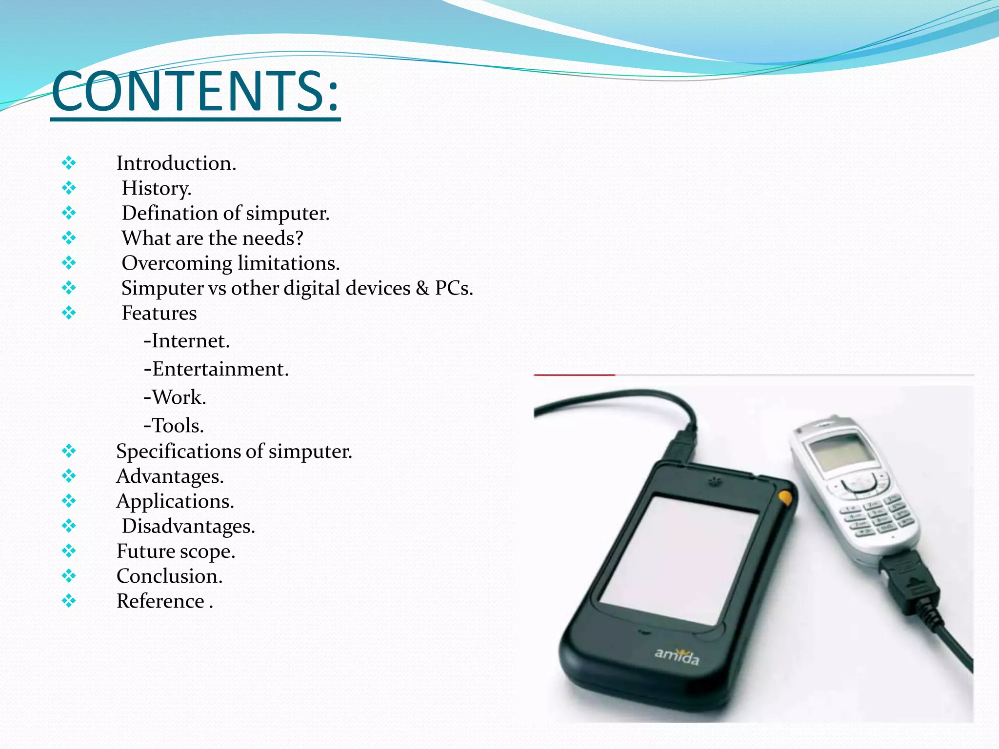 Simputer technology ppt | PPTX