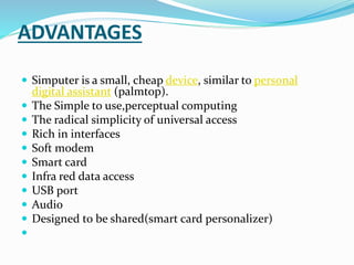 Simputer technology ppt | PPTX
