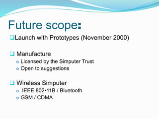 Simputer technology ppt | PPTX