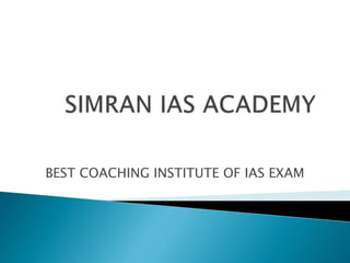 Simran ias academy | PPTX