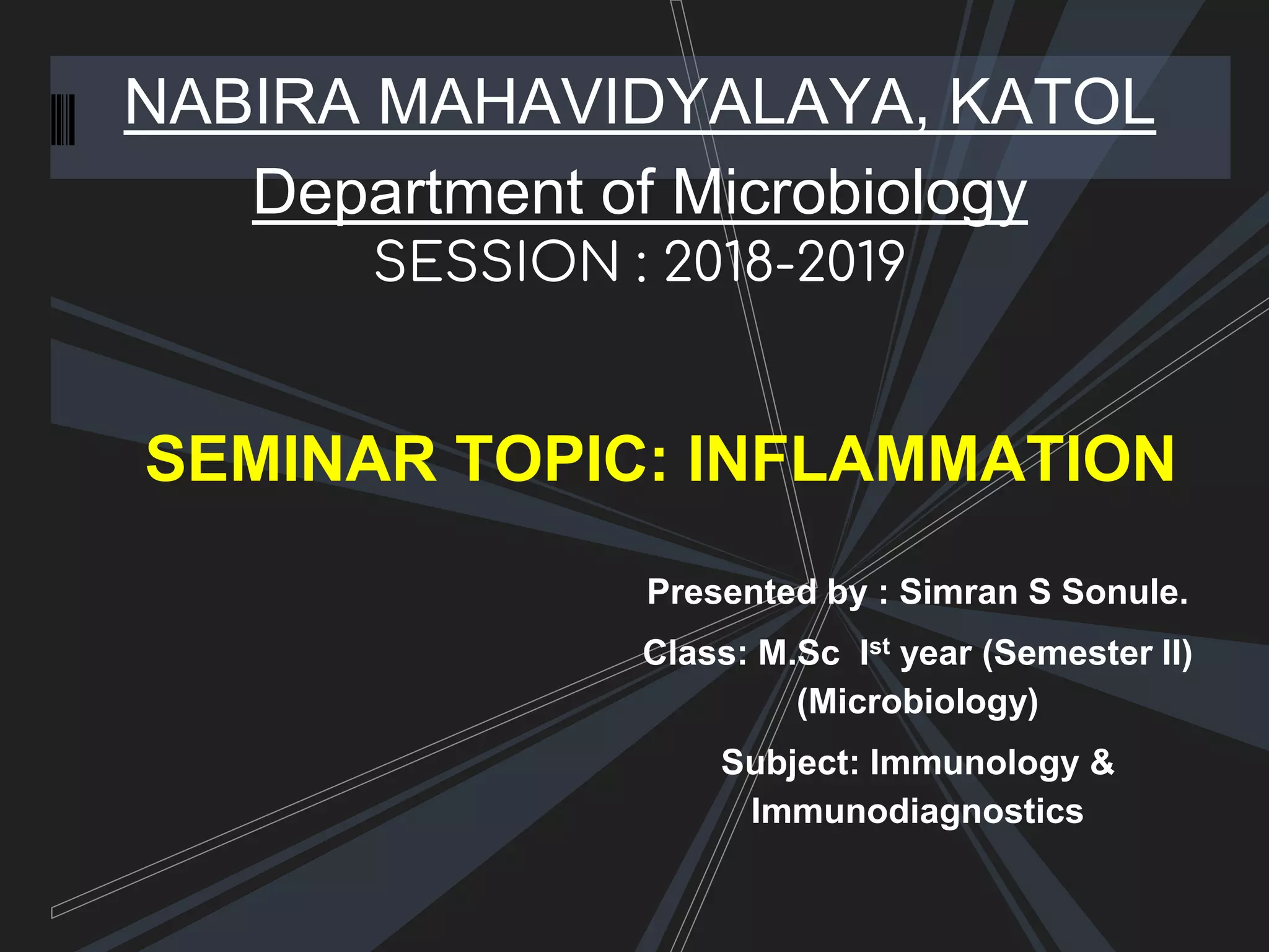 Inflammation- Simran Sonule.pptx