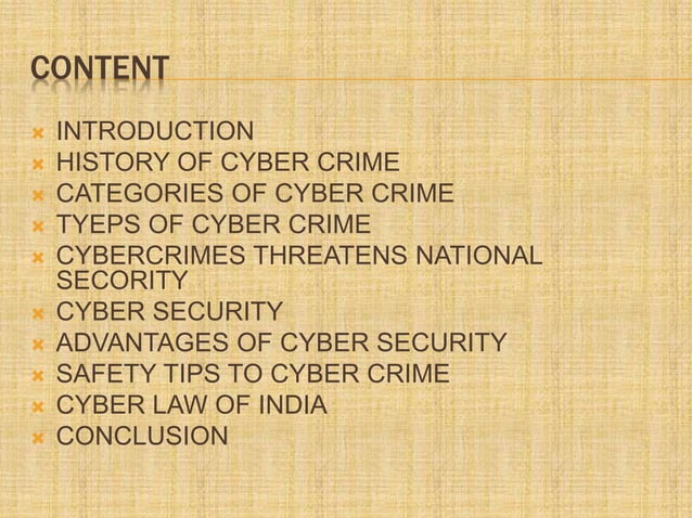 Cyber Crime | PPT