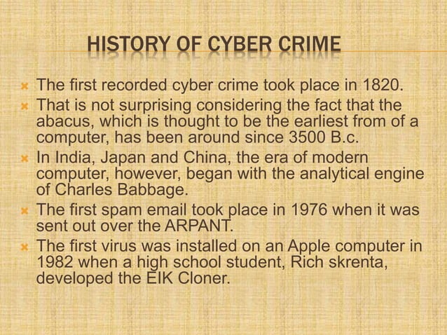 Cyber Crime | PPT