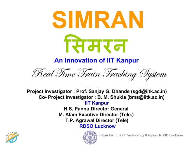 Simran presentation+iitk | PPT