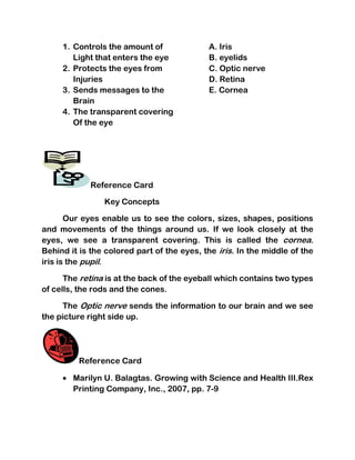 Support Instructional Materials (SIM) for teaching science | DOCX