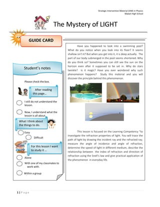 Sim refraction | PDF