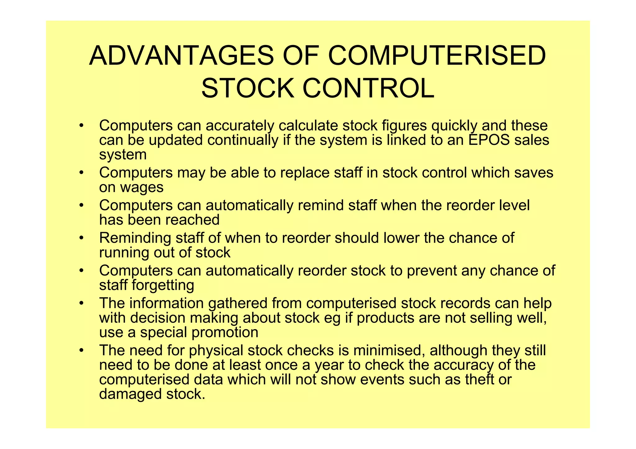 SIM reference (Unit 2) stock management | PDF