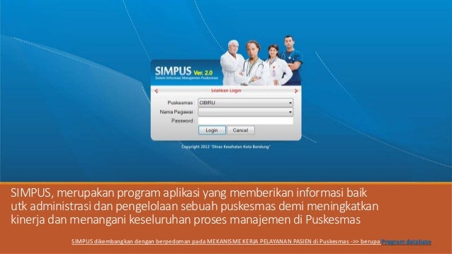 Sistem Informasi Manajemen Puskesmas (SIMPUS) dan SIMRS
