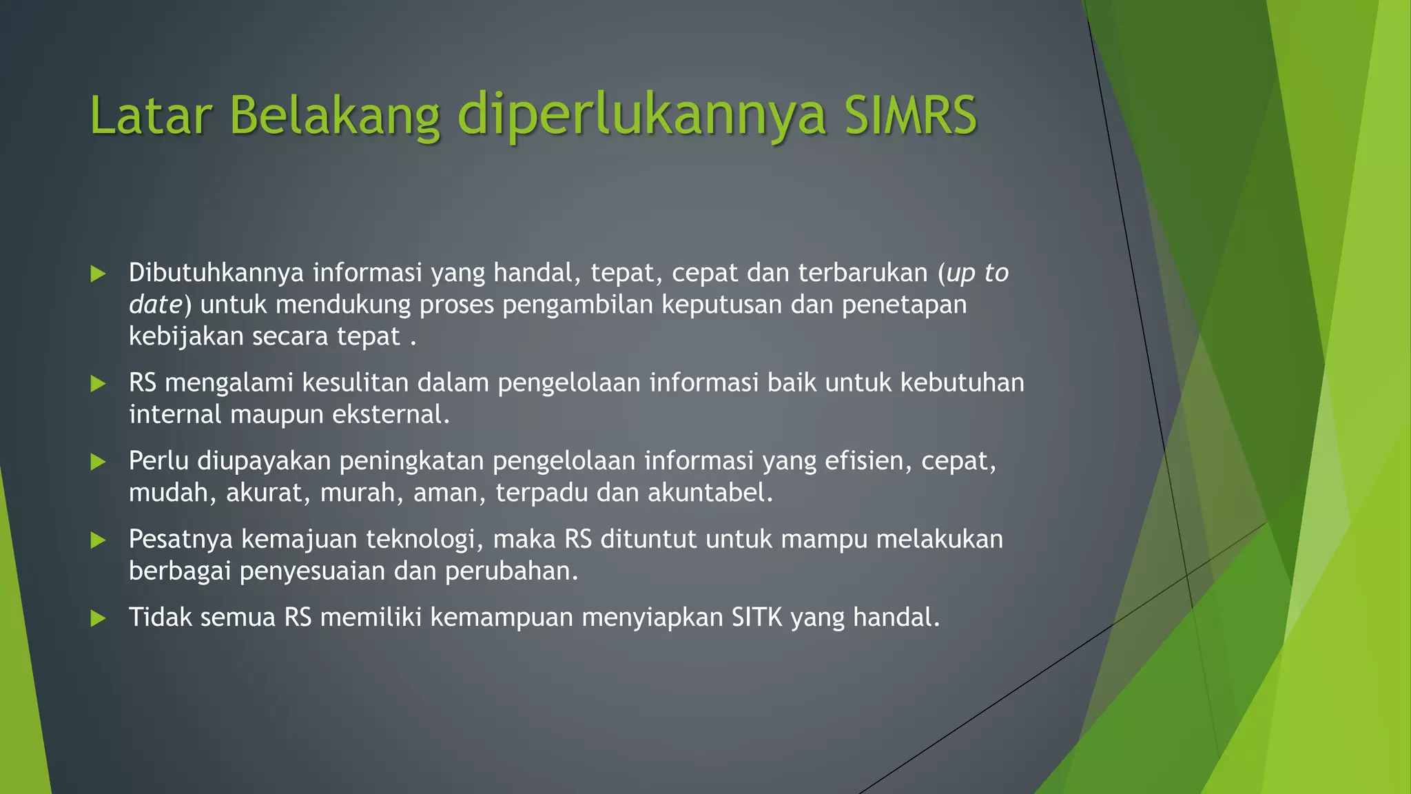 Simrs tgs uas sik kelompok 3 | PPT
