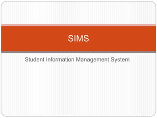 Sims Demo ppt | PPT