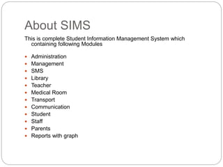 Sims Demo ppt | PPT