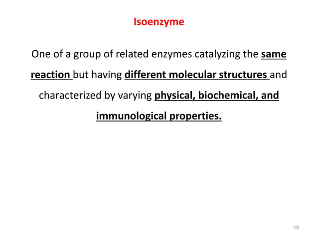 Principles of clinical enzymology | PPT