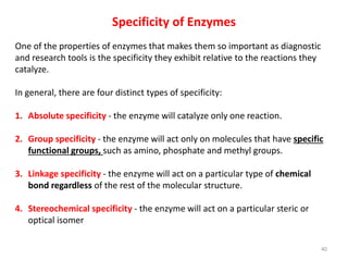 Principles of clinical enzymology | PPTX