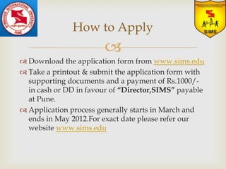 Sims admission | PPT