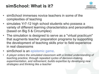 SimSchool@UC | PPT