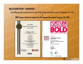 Sims company profile 2010 rev april2010 | PPT