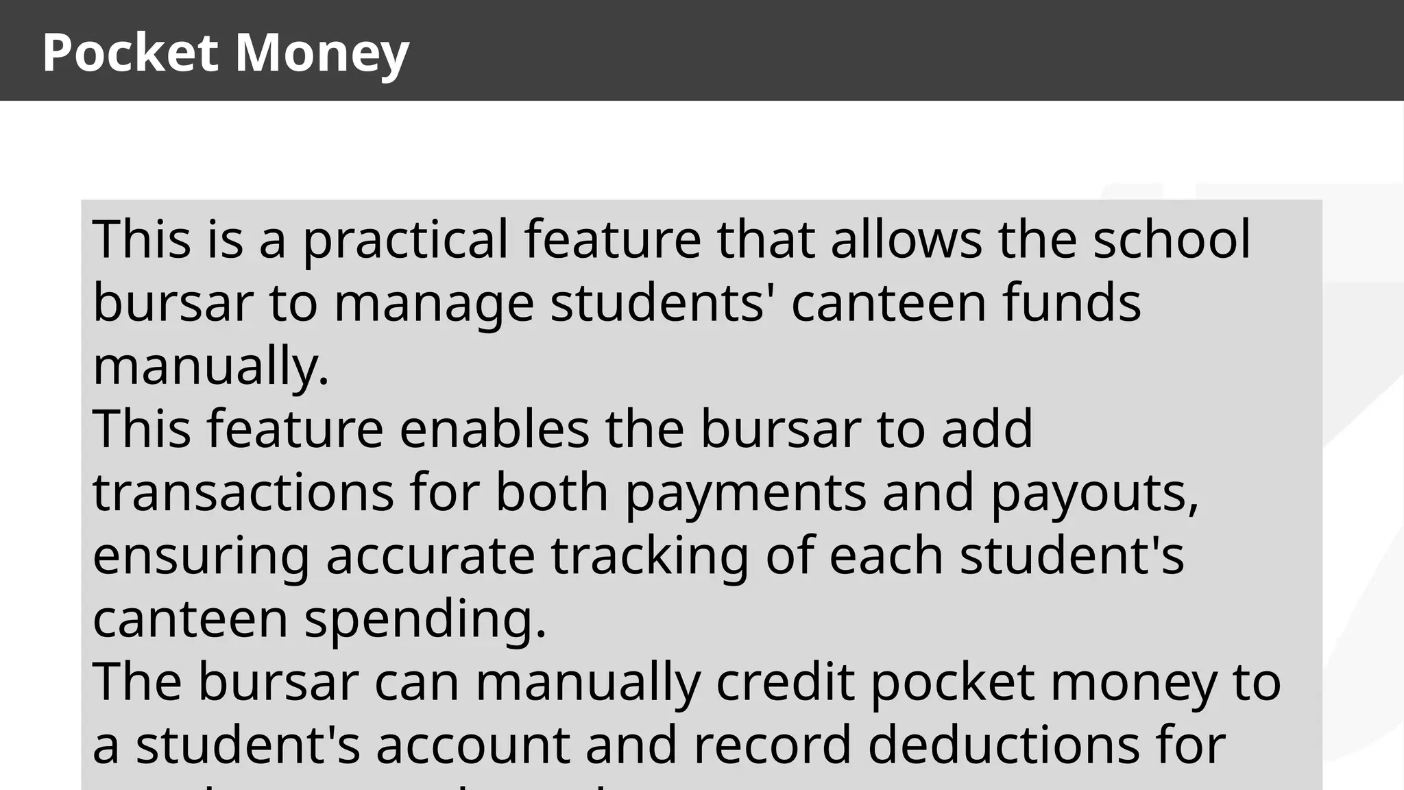 pocket money solution for school sSIMS Pocket Money.pptx