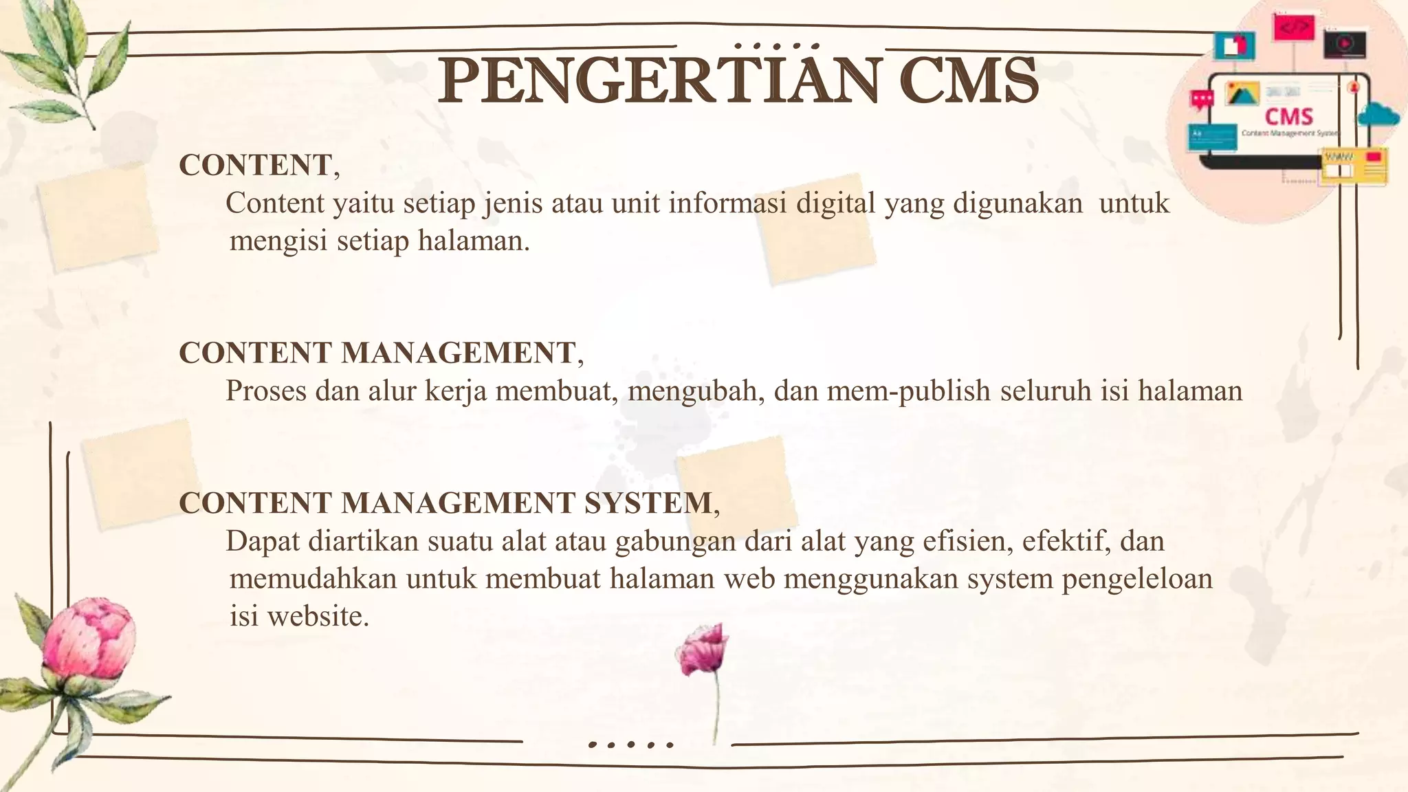 SIM Struktur, Administrasi, Pengelolaan CMS KEL 3.pptx
