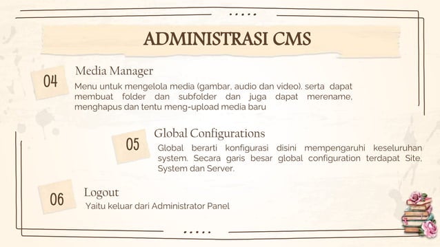SIM Struktur, Administrasi, Pengelolaan CMS KEL 3.pptx