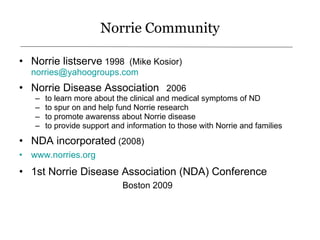 Norrie Disease: Historical Perspective | PPT