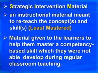 Strategic Intervention aterial | PPTX