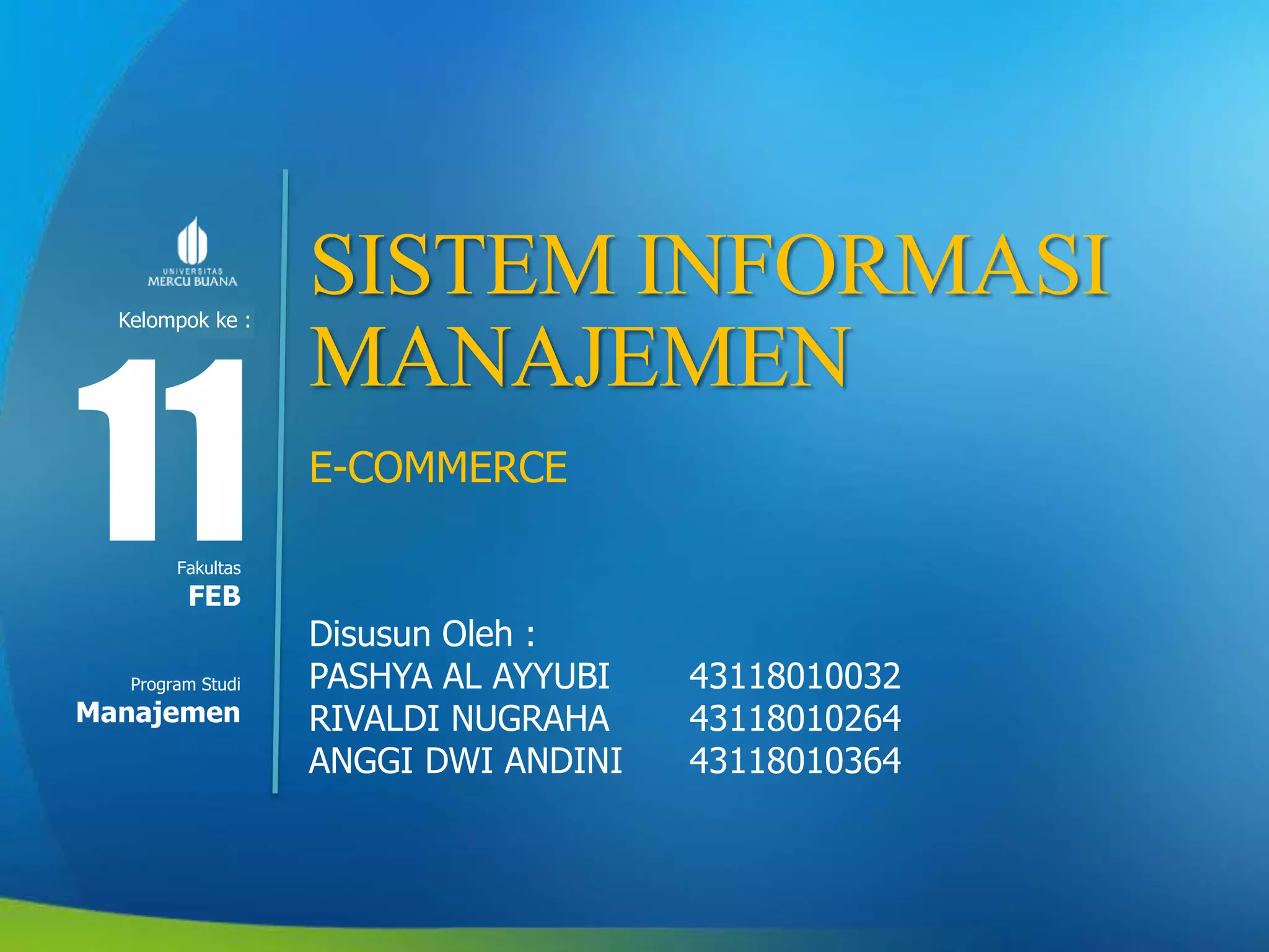 Faktor Yang Mempengaruhi E-Commerce | PPT