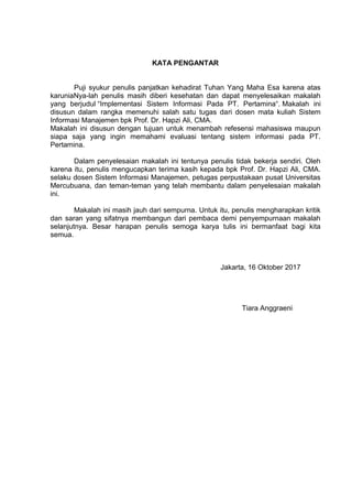 SIM, Tiara Anggraeni, Prof. Dr. Hapzi Ali, CMA, Implementasi Sistem ...