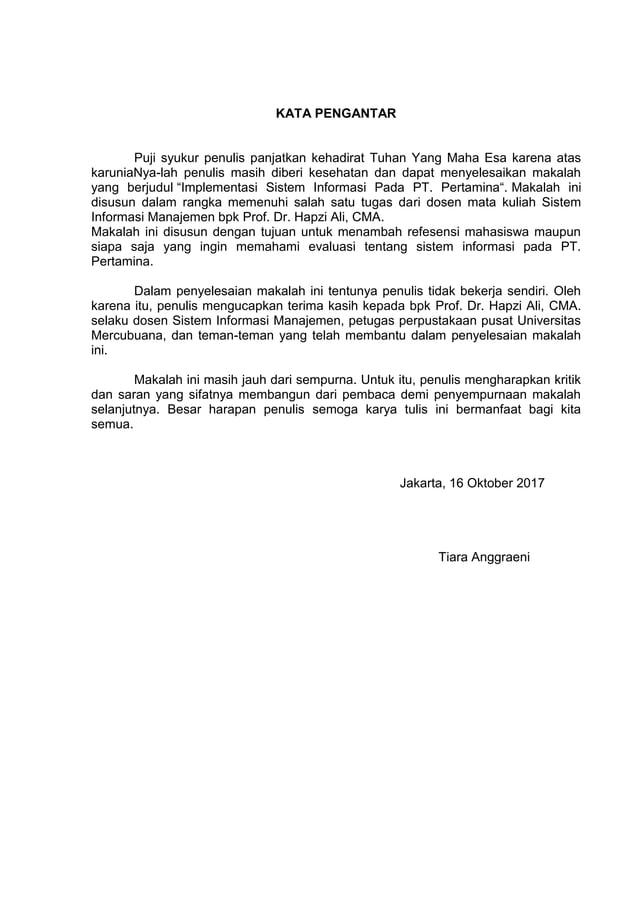 SIM, Tiara Anggraeni, Prof. Dr. Hapzi Ali, CMA, Implementasi Sistem ...