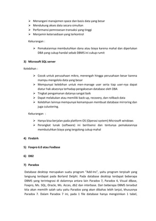 Sim, tisa widyastuti, hapzi ali, sistem manajemen database, universitas mercubuana, 2017 | PDF
