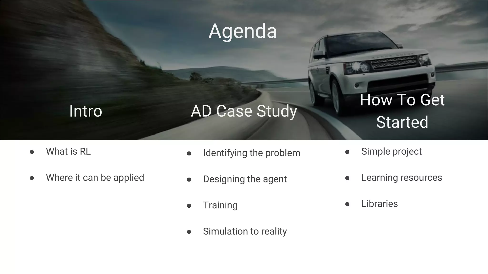 Simulation To Reality Reinforcement Learning For Autonomous Driving Pptx