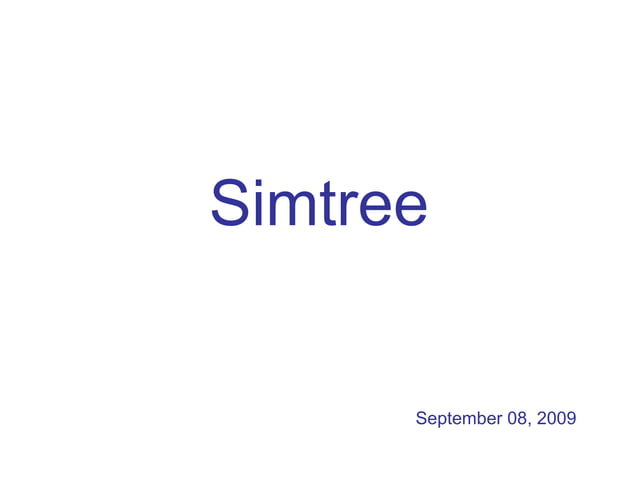 Simtree | PPT | Artificial Intelligence | Technology & Computing