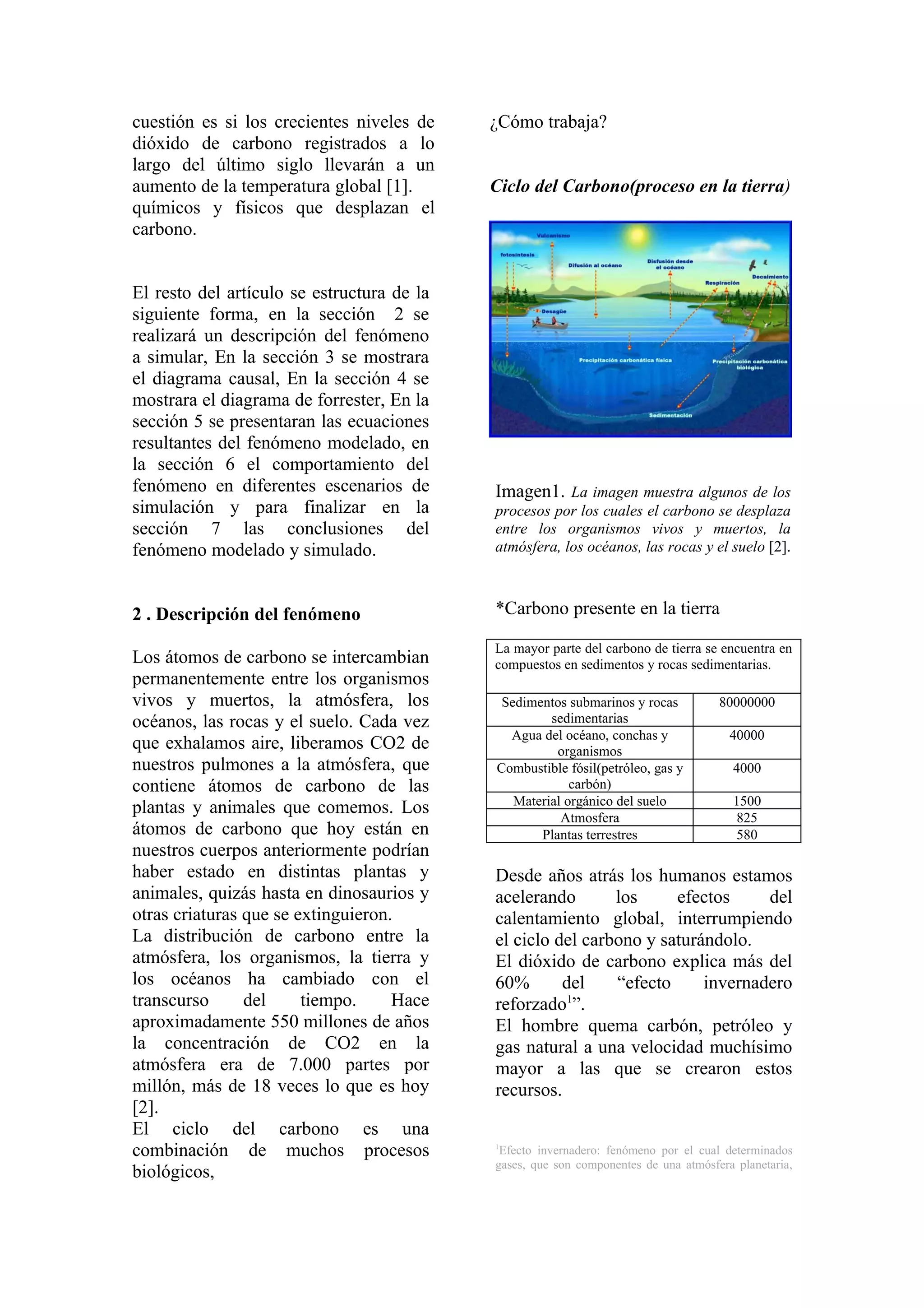Modelado y simulacion ciclo del carbono en consecuencia el ...